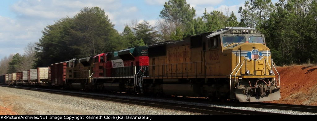 NS train #153 (Manifest) (Linwood, NC - Birmingham, AL) (pic 1)